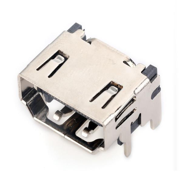 Quality 19 Pin Mini DP To HDMI Cable Connectors Adapter Type C Horizontal Socket for sale