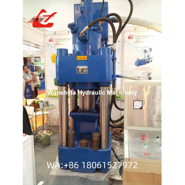 Quality 25MPa Scrap Metal Briquetting Press Stable With 3150kN Nominal Force For Cast Iron Sawdust Recycling for sale