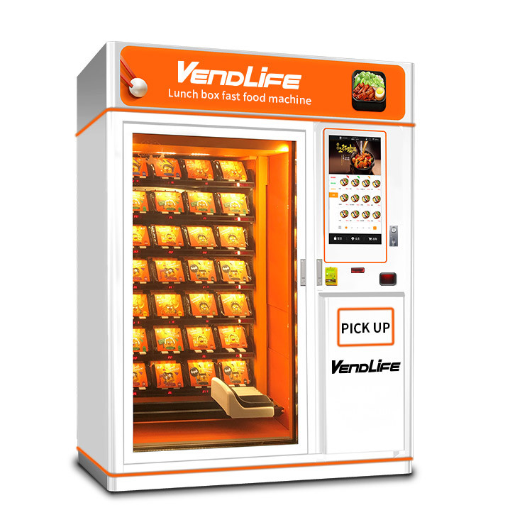 Quality healthy Automatic Hot Food Vending Machine 192pcs With touch Screen for sale