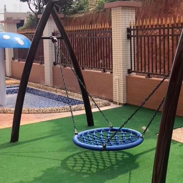 Quality Outdoor Nest Basket Rope Swing Playground Net Rope Swing for sale