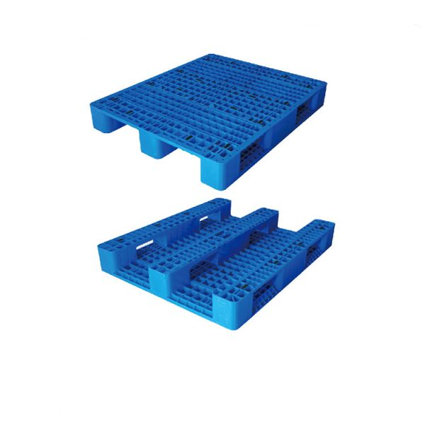 Quality 3 Skids HDPE Pallets Open Deck Plastic Pallet 45*35cm 100*50cm for sale