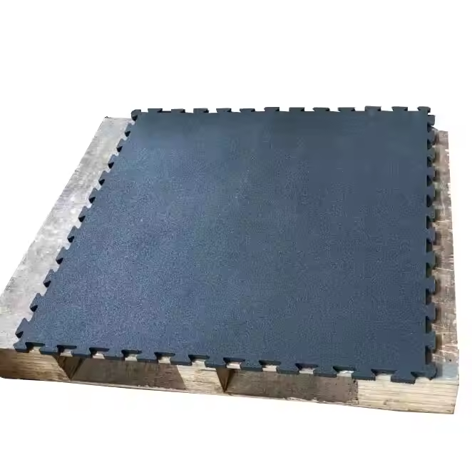 Quality Custom Gym Rubber Floor Mat Outdoor Sports Double Surface Rubber Gym Mat Flooring Tiles for sale