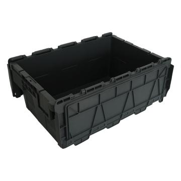 Quality Clear Waterproof Logistic Storage Plastic Storage Box with Hinged Lid and for sale