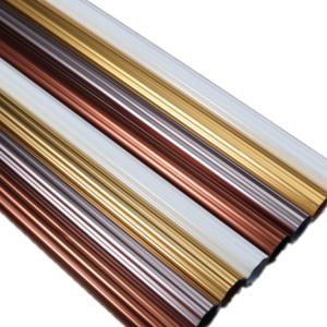 Quality European Style 24mm 28mm Gold Copper Pipe Curtain Rod for sale