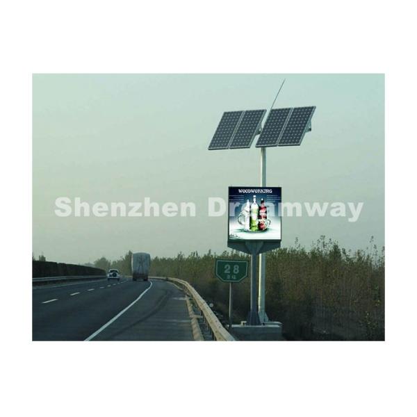Quality Energy Saving PH 10 Solar Street LED Display with 6,000 nits WIFI Control for sale