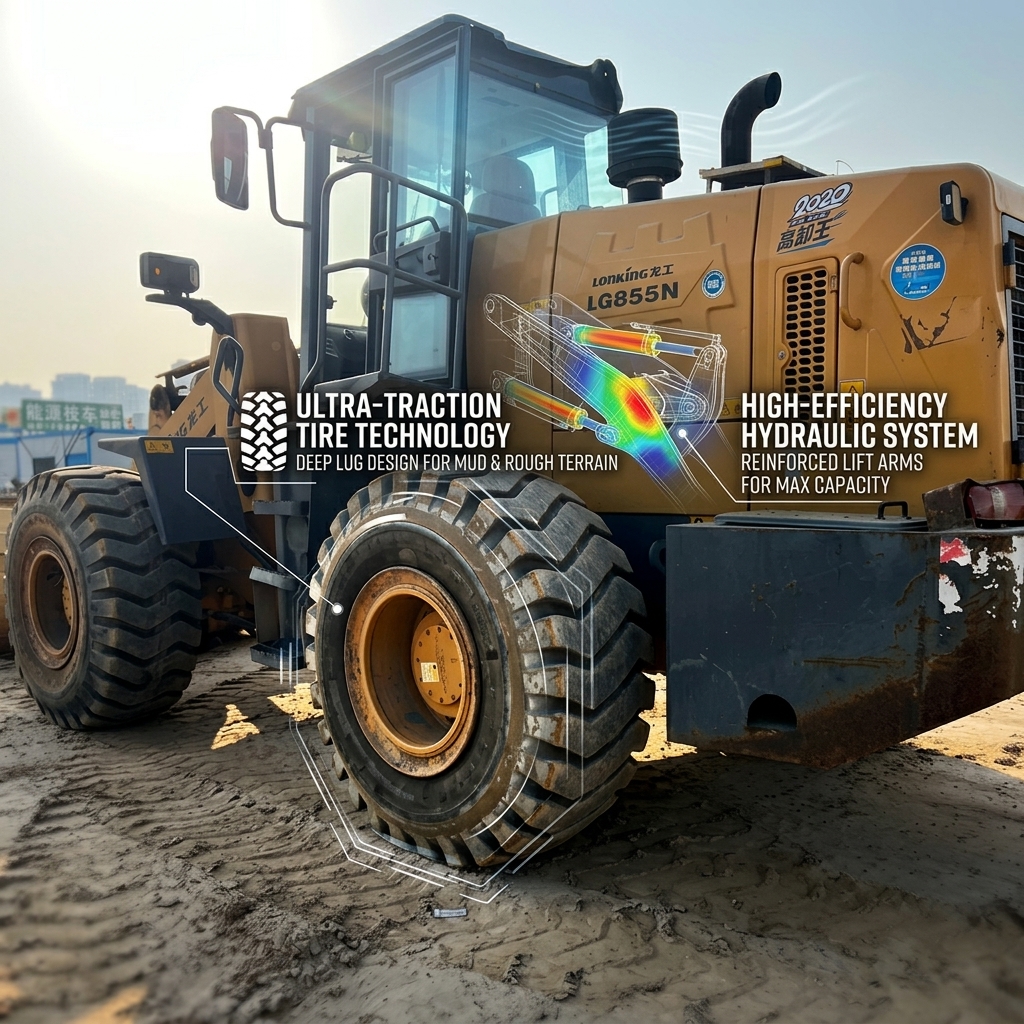 Quality Efficient XGMA XG958 Used Wheel Loader 5 Ton Advanced Hydraulic System Operator for sale
