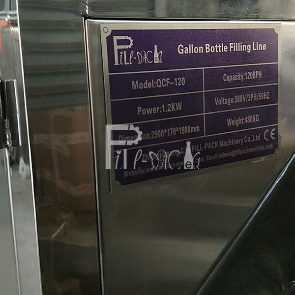 Quality Auto Lifting Feeding SUS 304 120 BPH Gallon Filling Line for sale
