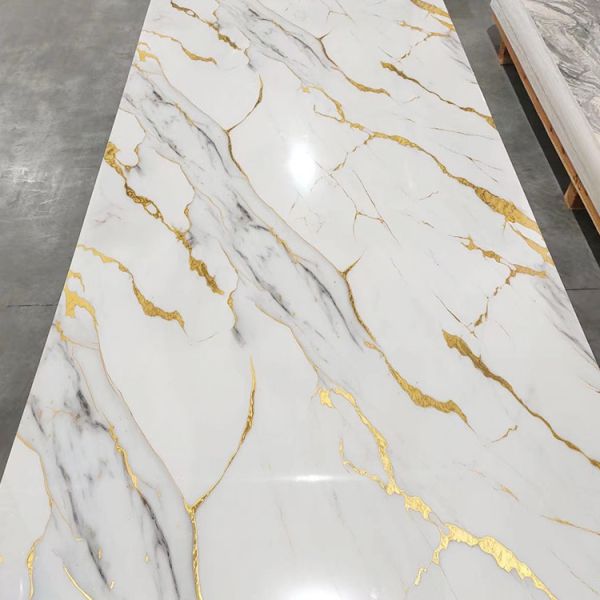 Quality Glossy/Matt PVC Marble Sheet For Interior Decoration for sale