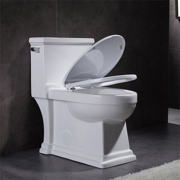 Quality Ceramic Ada One Piece Skirted Toilet Washroom Water Closet Compact Elongated for sale