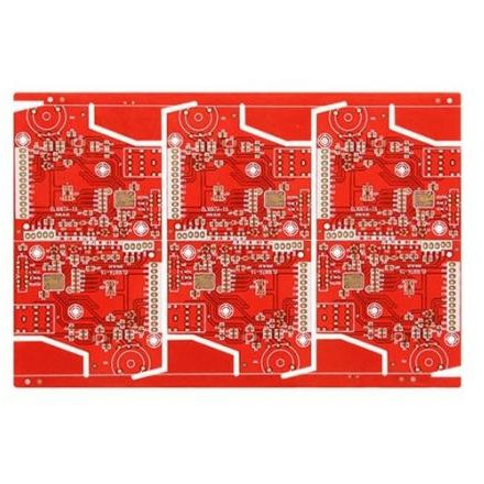 Quality Red Oil Spray Soldering  Double Sided PCB Board Wiring Structure Customized Thickness for sale
