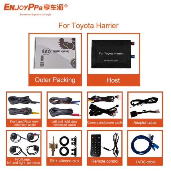 Quality 360 Car Camera System For Toyota Harrier Surrounding View Black Box for sale