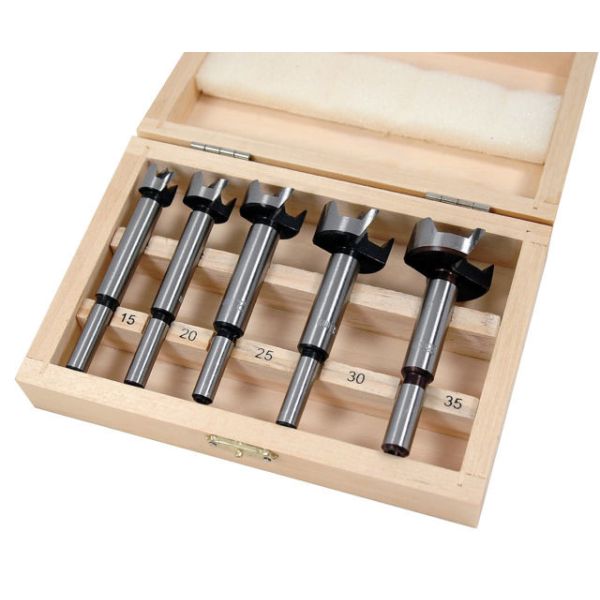 Quality 5pcs High Carbon Steel Forstner Drill Bit Set 15-35mm for sale