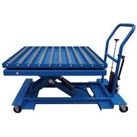 Quality OEM Hydraulic Scissor Lift Mobile Table Trolley Polyurethane Caster for sale