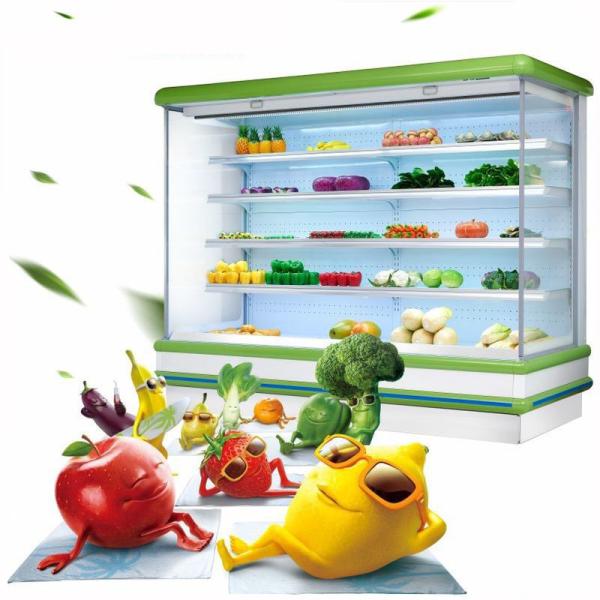 Quality Hypermarket Vegetable / Meat Commercial Display Freezer for sale