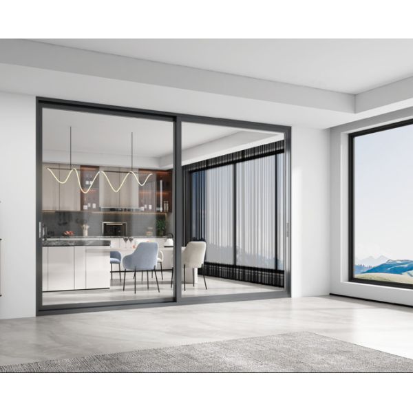 Quality Ultra Narrow Office Partition Door Waterproof Aluminium Sliding Partition Door for sale