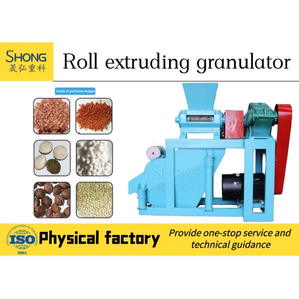 Quality Double Roller Pressing Fertilizer Granulator Machine 22KW Granulation Plant for sale