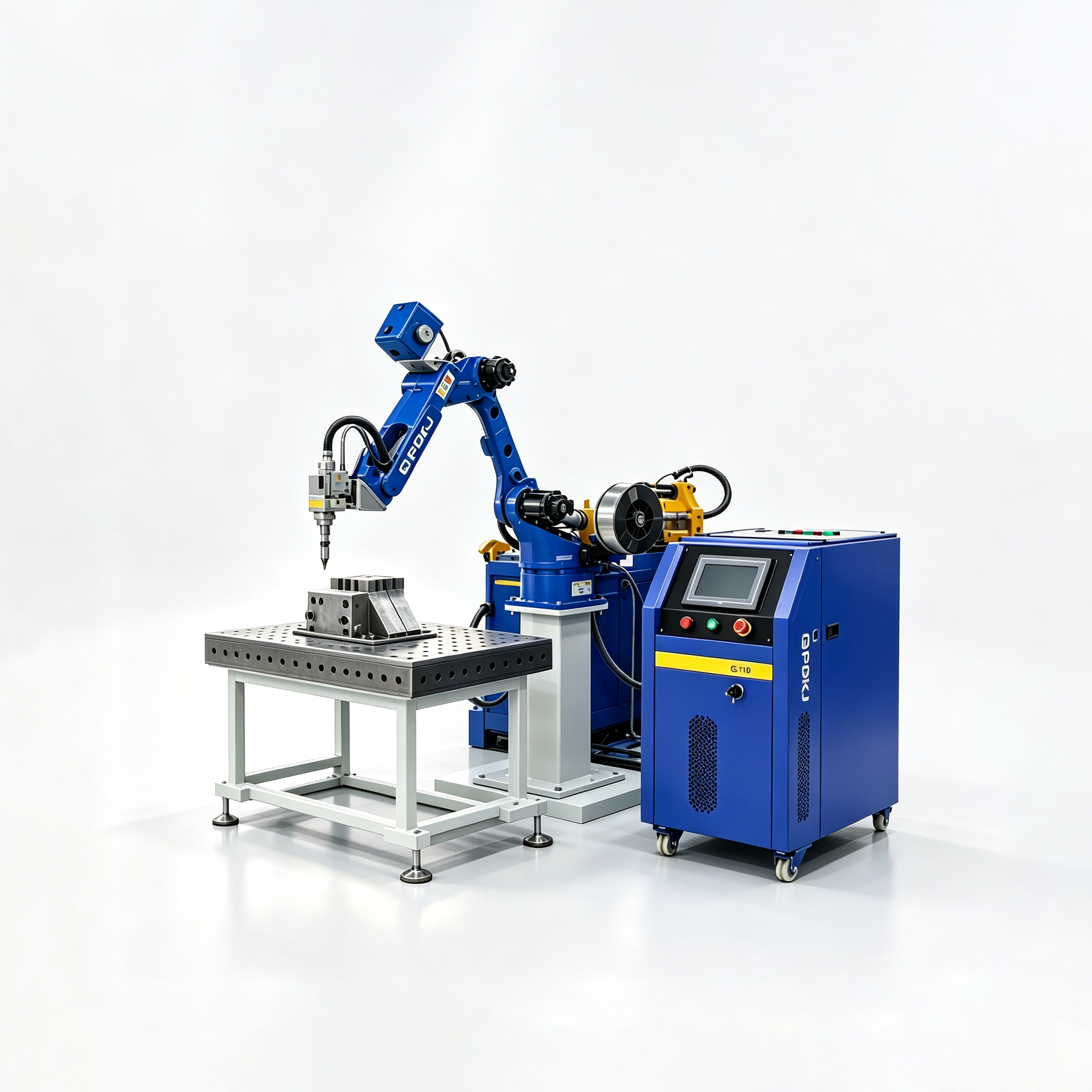 Quality Robotic Laser Welding Workstation With Automatic Fiber Laser Welding Machine for sale