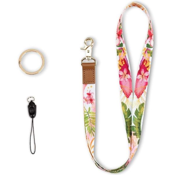 Quality Office 90*15mm Flat Polyester Custom Single Sublimation Lanyards For Personaliza for sale