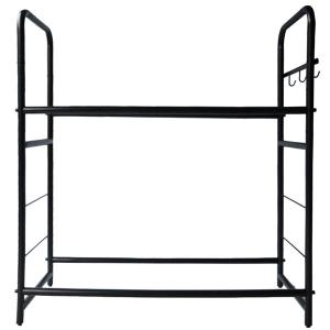 Quality Height 1250mm Length 1180mm Tire Storage Rack With Hooks for sale
