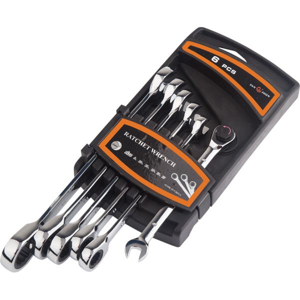 Quality 6PCS Fixed Ratchet Wrench spanner Set for sale
