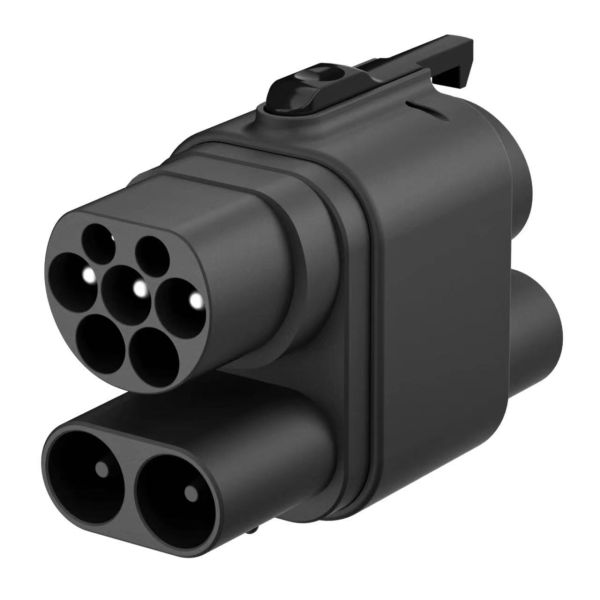 Quality 32A EV Charger Adapter for Fast Charging Station SAE J1772 IEC62196 CCS2 to CCS1 Connector For Replace/Repair Purpose for sale