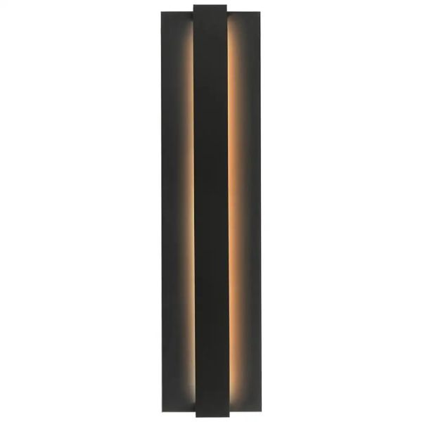 Quality Customized Outdoor Wall Light 100V - 277V Black Linear Wall Sconce 24'' for sale