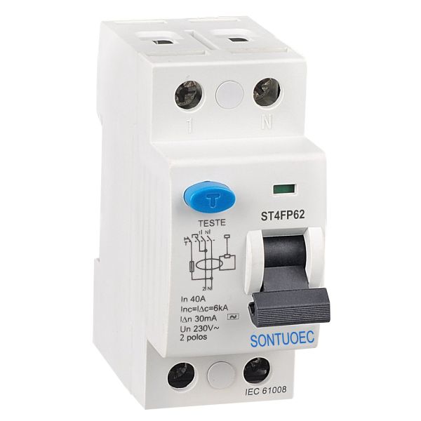 Quality IEC 61008 Light Weight STN-362 Series RCCB 2p 230v Residual Current Circuit Breaker for sale