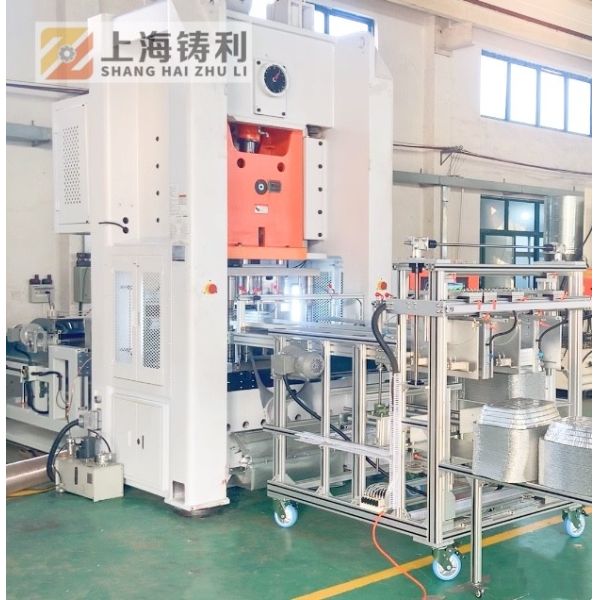 Quality Automatic Aluminum Silver Foil Container Machine 12000kg Silver Foil Making for sale