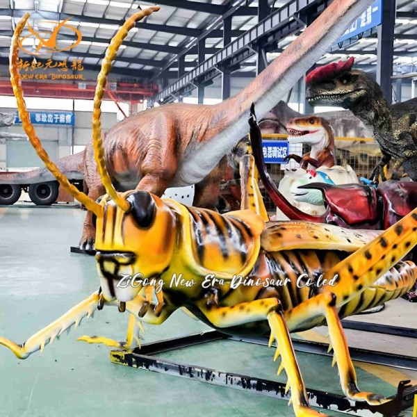 Quality Animated Giant Size Animatronic Insect Model Theme Park Animatronic Mantis for sale