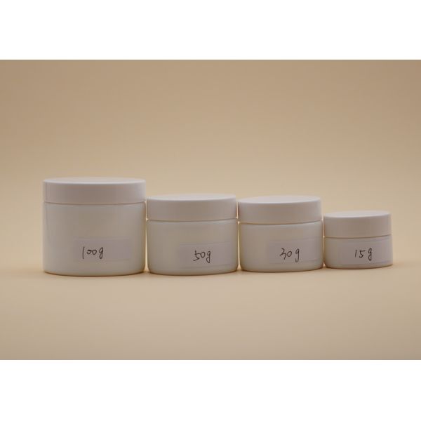 Quality Different Volume Cosmetic Cream Containers , White Cream Jar High Performance for sale