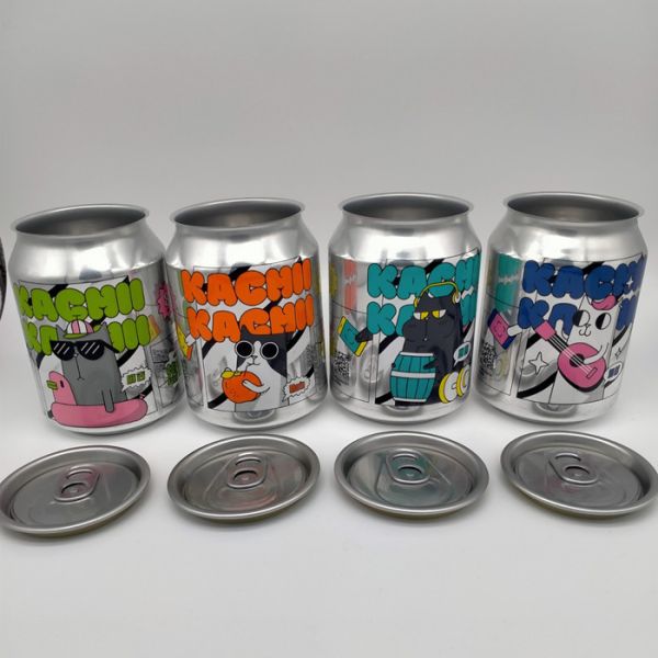 Quality Stubby Coffee Tea Aluminum Coca Cola Cans 250 Ml With Easy Open End Lids for sale