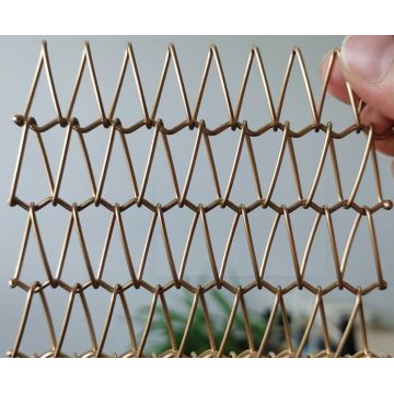 Quality Bronze Spiral Wire Softness Flexible Mesh Curtain For Decoration for sale