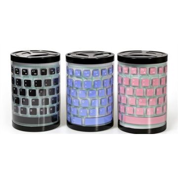 Quality Wired USB Foldable Silicone Rubber Keyboard Slim Roll Up Travel Portable for sale