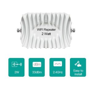 Quality Bi Directional Signal Amplification WIFI Repeater Amplifier 2.4GHz 2 Watt 33dBm for sale