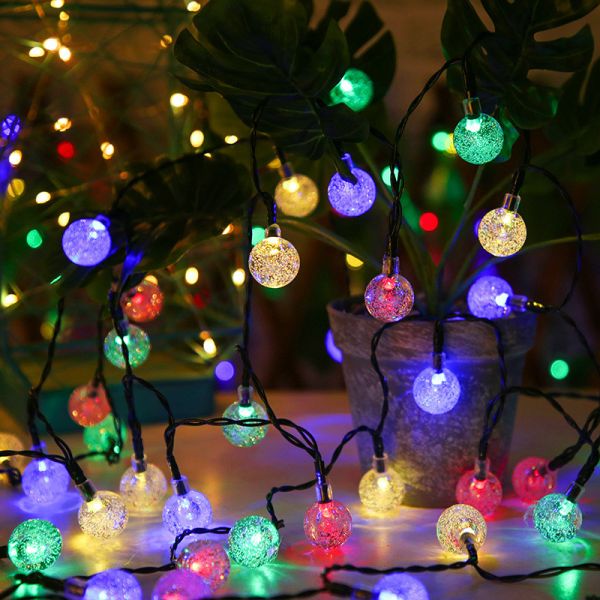 Quality LED Solar Fun Camping String Lights Outdoor Waterproof Courtyard Atmosphere for sale