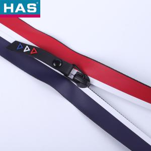 Quality #5 Waterproof Zipper with Open-end and Color strip film for Garment or Luggage for sale