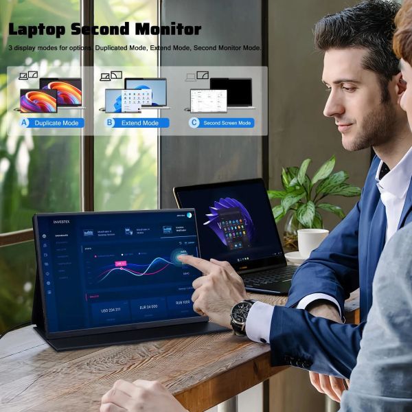 Quality Ultra Thin Gaming Portable Touch Screen Monitor FHD USB Type C for Smart Phone for sale