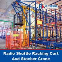 Quality Radio Shuttle Rack  Cart And Stacker Crane For Automatic Storage And Retrieval System ASRS Warehouse Storage Racking for sale