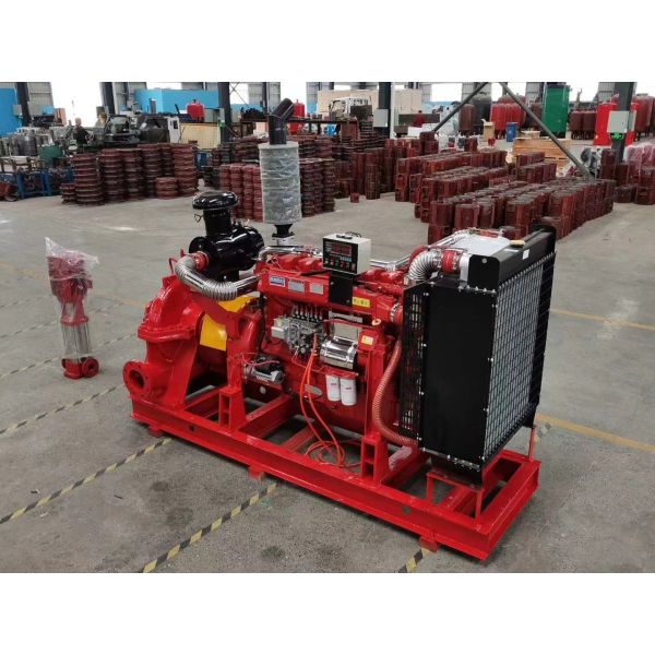 Quality Indoor Fire Hydrant Diesel Engine Fire Pump Set 500L/Hour for Garment Shops for sale