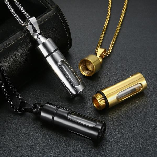 Quality Perfume Bottle Stainless Steel Aromatherapy Diffuser Necklace for Fashion for sale