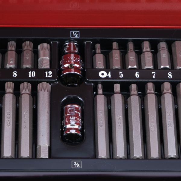 Quality Muliti-Purpose High Batch Head Accuracy Precision Machining CRV 54pcs Steel Box for sale