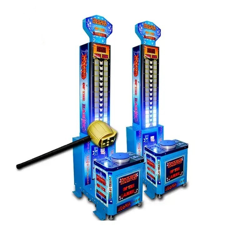 Quality Coin Operated Amusement High Striker Arcade Hammer Machine UK Plug for sale
