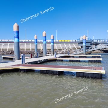 Quality Aluminum Alloy Dock Marina Float Floating Pontoon Marine Floating Docks for sale