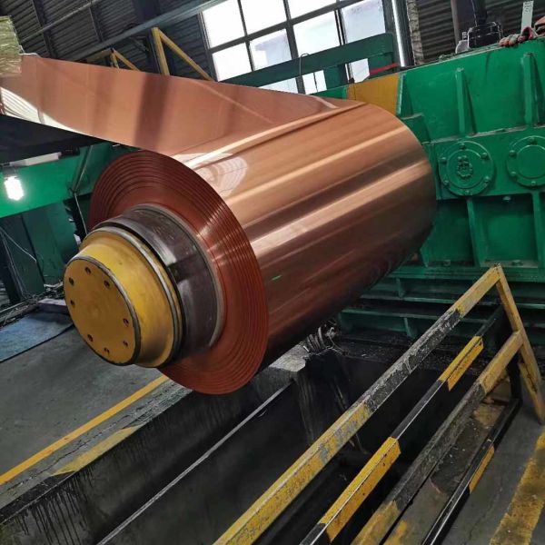 Quality 3105 H18 Copper Color Coated Aluminum Coil For Forming Roofing Tiles for sale