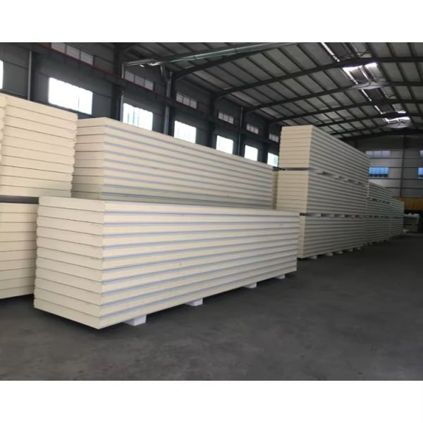 Quality Warehouse PU Sandwich Panel Metal Siding for Modern Design Style Exterior Wall Cladding for sale