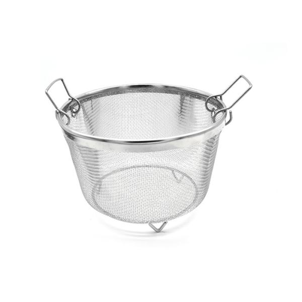 Quality Silicone Handle BF04 Stainless Steel Mesh Filter Baskets Metal Steamer 6QT for sale