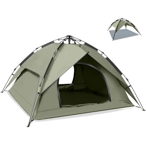 Quality 7.4lbs Waterproof Dome Pop Up Camping Tent For Family for sale