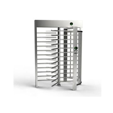 Quality Single Lane Arc Frame Full Height Turnstile , Pedestrian Barrier Gate Bi - for sale