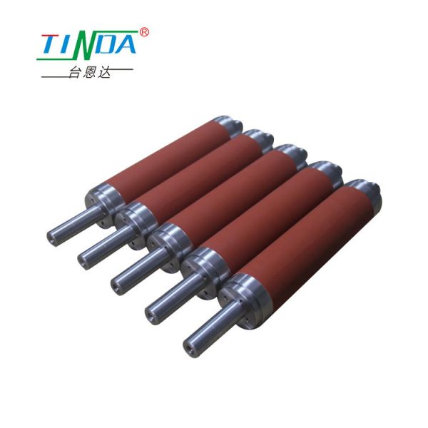 Quality Industrial Grade Heating Rubber Coated Steel Rollers Rubber Roller OEM for sale