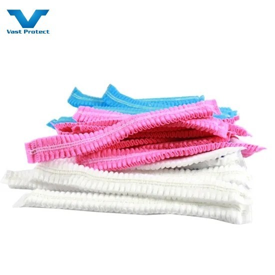 Quality Disposable PP 16GSM 18 Inch White Mob Cap Non Sterilized for sale